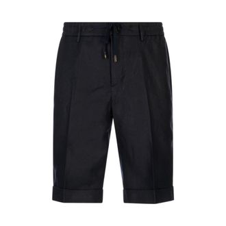 PESERICO Homme, Shorts, Bleu, Taille: M Short &agrave; revers et cordon de serrage