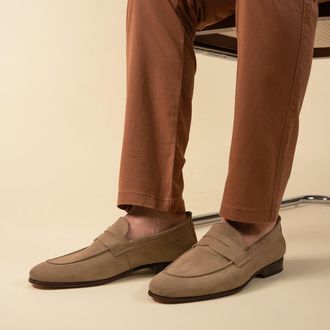 Bexley Cevio - Mocassin homme beige fonc&eacute;