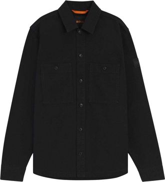 HUGO BOSS Locky Hemdjacke f&uuml;r Herren, &Uuml;bergro&szlig; (Schwarz)