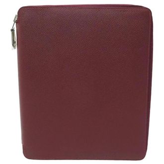 Herm&egrave;s Portemonnaie - NEUES HERMES IPAD-CASE E-ZIP-COVER AUS BORDEAUX-EP - Gr. unisize - in Rot - f&uuml;r Damen