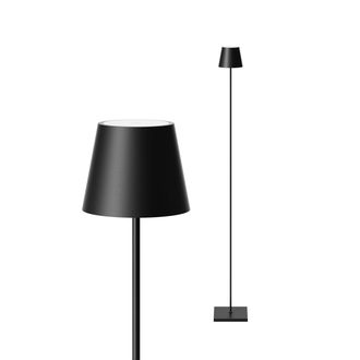 Sigor Nuindie Stehleuchte - Dimmbare LED Akku-Stehlampe Indoor & Outdoor, IP54 spritzwassergesch&uuml;tzt, H&ouml;he 120 cm, aufladbar mit Easy Connect, 12 h Leuchtda