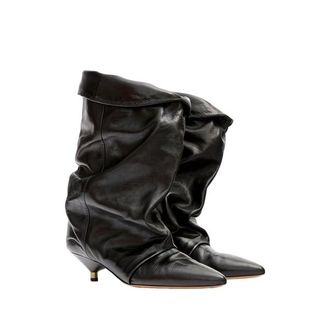 Isabel Marant Boots Edrik drap&eacute;es en cuir lisse