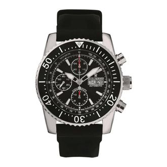 Revue Thommen Homme, Accessoires, Noir, Taille: ONE Size Diver Professional Automatic Chronograph