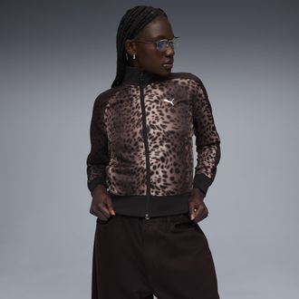 Puma T7 Leo Luxe Trainingsjacke Damen, Kleidung, Schwarz, XS