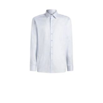 Etro Klassisches Jacquard-Hemd - - Shirts - Herren - Blau - M