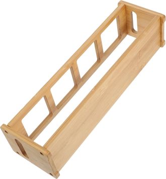 Cabilock Holzregal f&uuml;r K&uuml;chenflaschen Praktischer Gew&uuml;rzflaschenhalter mit Griff Kompakte Aufbewahrung f&uuml;r &Ouml;l Spirituosen und K&uuml;chenutensilien Platzsparendes F