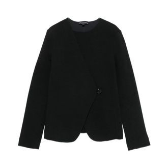 Emporio Armani Ottoman Jersey Jacke - - Jackets - Damen - Schwarzk - L