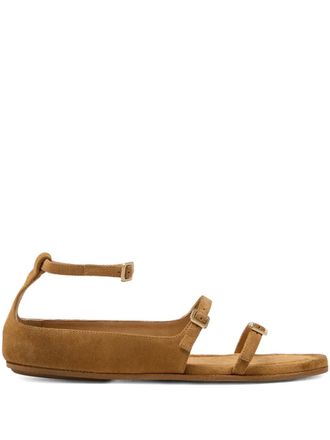 Mars&egrave;ll Traccia buckle-strap sandals - Marron