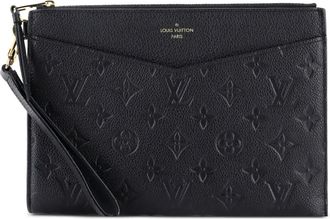 Louis Vuitton Pochette Melanie Monogram Empreinte Leather MM clutch bag - Schwarz