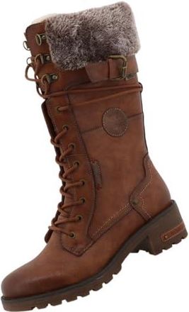Mustang Jeans Bottes en peluche avec fermeture &eacute;clair pour femme 15M0082003, marron, 36 EU