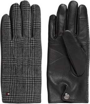 Tommy Hilfiger Gants en cuir m&eacute;lang&eacute;