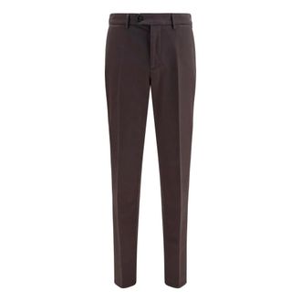 Brunello Cucinelli Pantalon en coton teint - Homme - Pantalons - Brun - Taille: 3XL