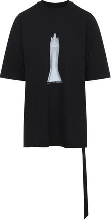 Rick Owens Homme, Tops, Noir, Taille: XL Drkshdw Jumbo T-shirt