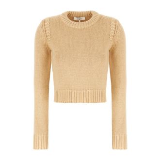 Chlo&eacute; Cropped Sweater - - Knitwear - Damen - Beige - L