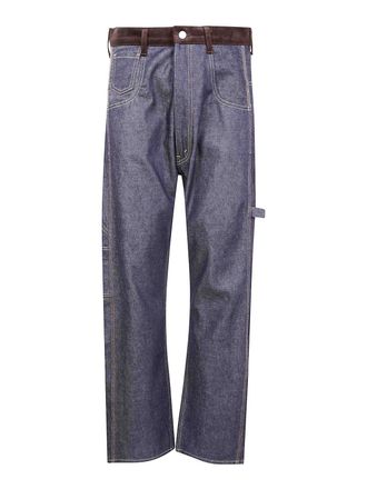 Junya Watanabe Pantalons D&eacute;contract&eacute;s - Bleu