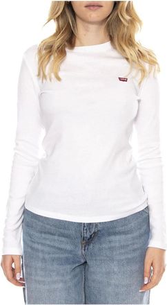 Levi's Femme, Tops, Blanc, Taille: 40 FR Long Sleeve Top