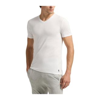 Ralph Lauren Homme, Tops, Blanc, Taille: S Tripack T-shirt Coton Stretch