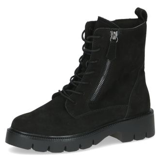 Caprice Caprice Damen Stiefeletten aus Leder mit Rei&szlig;verschluss, Schwarz (Black Nubuc), 39 EU
