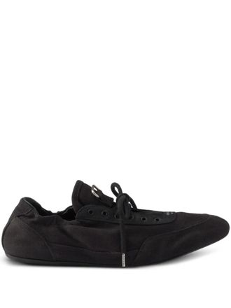 Prada baskets Collapse en toile - Noir