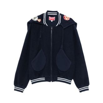 Kenzo Badges Embroidered Afterhood Blouson - - Jackets - Herren - Blau - L