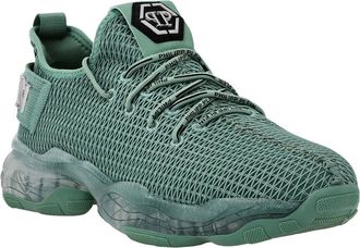 Philipp Plein Low-Top Sneaker - L&auml;ufer $Hock - Gr. 36 (EU) - in Gr&uuml;n - f&uuml;r Damen