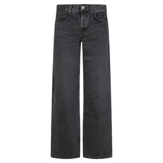 A Gold E Straight Leg Jeans mit niedriger Taille - - Jeans - Damen - Schwarzk - W26