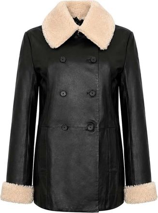 Liviana Conti Manteau En Cuir - Multicolore