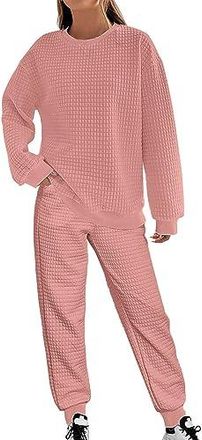 Generic V&ecirc;tements de sport pour femme Automne/Hiver Deux manches longues Sweat &agrave; capuche et pantalon de surv&ecirc;tement Ensemble Co Ords pour femme Surv&ecirc;tement gr