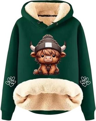 Generic Sweat Femmes Originaux Sweatshirt Femme Imprim&eacute; Pull en V Pull Femme Oversize Gilet Viscose Femme Gilet Femme Camel Sweat A Zip Femme Sweat Capuche Fa