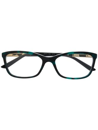 Versace Eckige Brille - Schwarz
