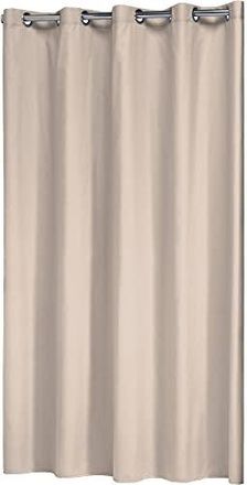 Sealskin Coloris, Rideau de douche, Polyester/Coton, 180x200 cm, &Eacute;cru
