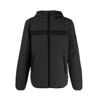 Tommy Hilfiger Gef&uuml;tterte Jacke mit Kapuze - - Jackets - Herren - Schwarzk - 2XL
