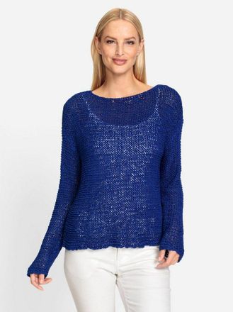 Heine Strickpullover Pullover Langarm B&auml;ndchengarn