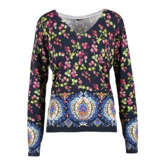 Etro Sottogiacca Maille Col V - Femme - Pulls - Multicolore - Taille: 46 FR