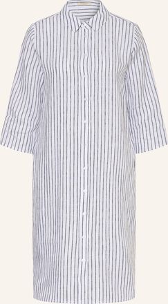 Lilienfels Lilienfels Hemdblusenkleid Aus Leinen weiss