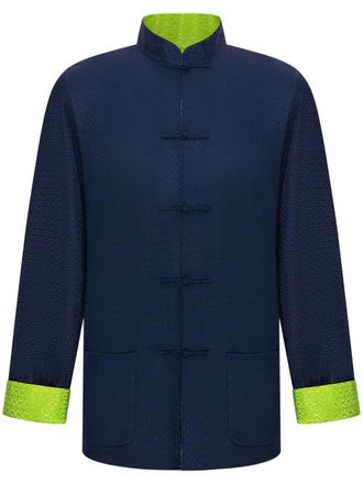 Shanghai Tang veste imprimée à design réversible - Bleu