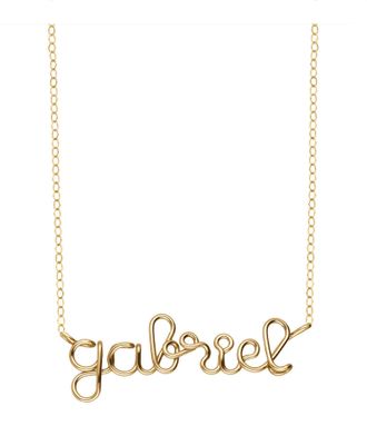 Atelier Paulin Collier Richelieu Gold Filled Jaune, Personnalisable