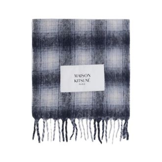 Maison Kitsun&eacute; Karierter Wollschal - - Accessories - unisex - Grau - ONE SIZE