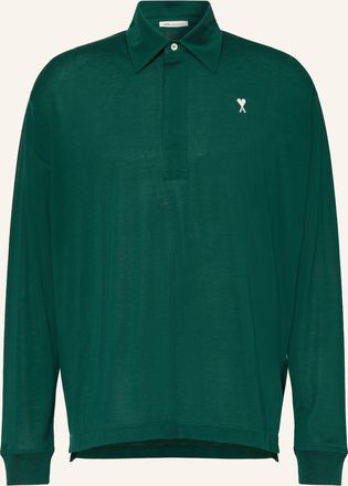 Ami Ami Paris Jersey-Poloshirt gruen