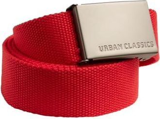Urban Classics Canvas Belts Ceinture, Rouge (Red), Fabricant: Taille Unique Mixte