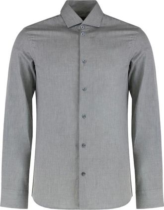 Moorer Homme, Chemises, Gris, Taille: M Chemise en coton