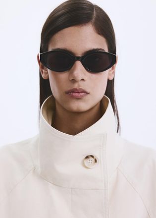 Mango Lunettes de soleil monture plastique noir - Femme - Taille unique - MANGO