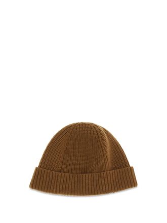 Valentino Garavani Mens Vlogo Beanie Cashmere Cammello Kashmir-Capra Hircus Hats E Hairbands Kashmir/capra