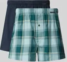 Schiesser Regular Fit Boxershorts aus reiner Baumwolle im 2er-Pack
