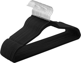 Songmics Kleiderb&uuml;gel Samt, 20er Set, B&uuml;gel, Jackenb&uuml;gel, 41,5 cm breit, Anzugb&uuml;gel, d&uuml;nn, gut belastbar, um 360&deg; drehbarer Haken, f&uuml;r M&auml;ntel, Hemden und Anz&uuml;g