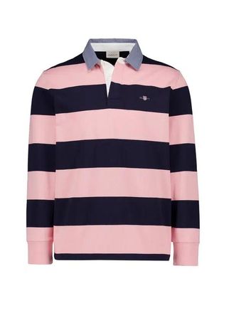 GANT Herren Sweatshirt rosa Baumwolle gestreift