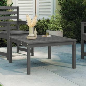 vidaXL Gartentisch Grau 82,5x82,5x45 cm Massivholz Kiefer - Vidaxl