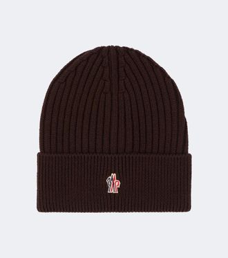 Moncler M&uuml;tze aus Schurwolle