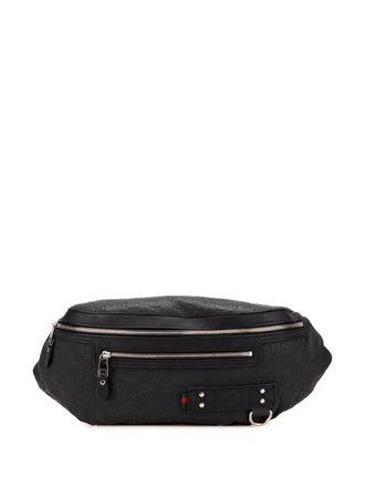 Gucci sac banane Guccissima Web (2000-2015) - Noir