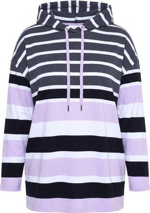 Angel Of Style Sweatshirt Hoodie Loose Fit Streifenmuster Kapuze